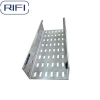 China Iso Standards Fireproof Perforated Cable Tray Electrical Cable Rack High Load Capacity for sale