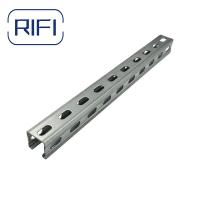 China Wall Mount Stainless Steel Unistrut Slotted Strut Channel  With 0.8mm-3mm Thickness for sale