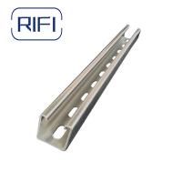 China Wall Mount Stainless Steel Unistrut Slotted Strut Channel  With 0.8mm-3mm Thickness for sale