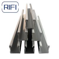 China Wall Mount Stainless Steel Unistrut Slotted Strut Channel  With 0.8mm-3mm Thickness for sale
