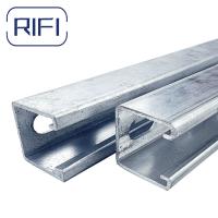 China Wall Mount Stainless Steel Unistrut Slotted Strut Channel  With 0.8mm-3mm Thickness for sale