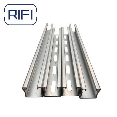 China 0.8mm-3mm Thickness Silver Strut Channel for Sturdy and Durable Structural Support for sale
