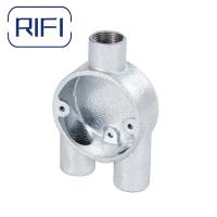 China 20mm 25mm Circular Junction Box Electrical Box For Latest Material Malleable Iron for sale