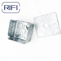 China 2 Gang Metal Wall Electrical Jucntion Box Square Shape for sale