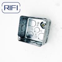 China 2 Gang Metal Wall Electrical Jucntion Box Square Shape for sale