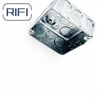 China 2 Gang Metal Wall Electrical Jucntion Box Square Shape for sale