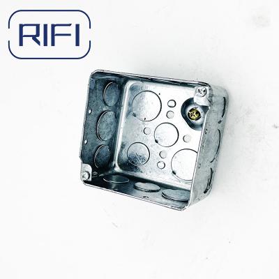 China Organized Long Lasting Wiring Electrical Junction Box With 2 Gang for sale