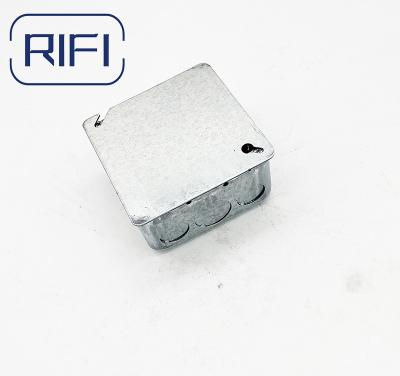 China Blank Cover Metal Electrical Conduit Boxes For Indoor Wiring for sale