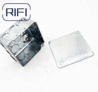 China Blank Cover Metal Electrical Conduit Boxes For Indoor Wiring for sale