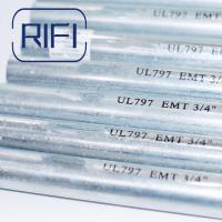 China 1.07MM-2.11MM Thickness Steel EMT Conduit pipe For Electrical Wiring Protection And Routing for sale