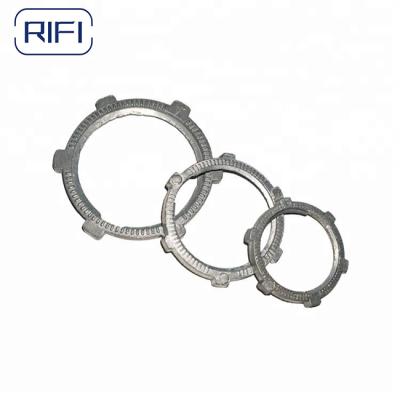 China Conduit Fitting Rigid / IMC Steel Locknut /Steel With Zinc/UL514B for sale