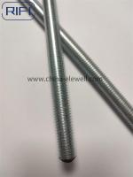 China RIFI Zinc Plated Threaded Rod DIN 975 Class 4.6  DIN976 Class 4.8 40 Degree 60 Degree M6 M8 M10 M12 for sale