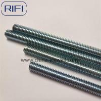 China RIFI Zinc Plated Threaded Rod DIN 975 Class 4.6  DIN976 Class 4.8 40 Degree 60 Degree M6 M8 M10 M12 for sale