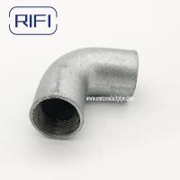 China 20mm 25mm Solid Elbow GI Conduit Fittings Electrical Conduit System  With Galvanized Steel for sale