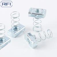 China Pre Galvanized Strut Channel And Fittings 8mm For Strut Support System Spring Nut for sale