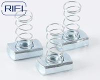 China Pre Galvanized Strut Channel And Fittings 8mm For Strut Support System Spring Nut for sale