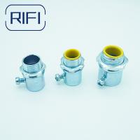 China EMT Set Screw EMT Connector Steel Electrogalvanized EMT Conduit Fittings for sale