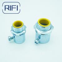 China EMT Set Screw EMT Connector Steel Electrogalvanized EMT Conduit Fittings for sale