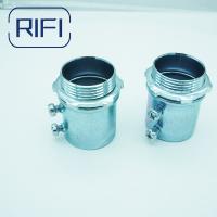 China EMT Set Screw EMT Connector Steel Electrogalvanized EMT Conduit Fittings for sale