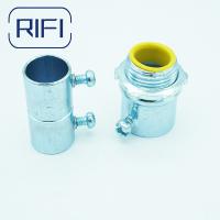 China EMT Connector Set Screw Type NPT thread to box For Professional Electrical Installations for sale