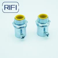 China EMT Connector Set Screw Type NPT thread to box For Professional Electrical Installations for sale