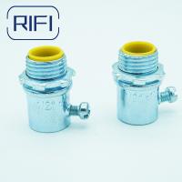 China EMT Connector Set Screw Type NPT thread to box For Professional Electrical Installations for sale