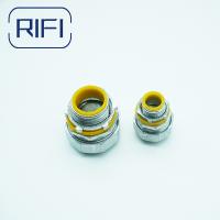 China Zinc Die Cast Liquid Tight Conduit  Connectror with Yellow or blue gasket for sale