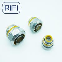 China Zinc Die Cast Liquid Tight Conduit  Connectror with Yellow or blue gasket for sale
