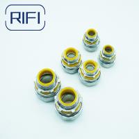 China Zinc Die Cast Liquid Tight Conduit  Connectror with Yellow or blue gasket for sale