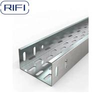 China Hot-dip Galvanizing Electrical Cable Tray Height 50-200mm Fire Resistance for sale