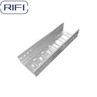China Hot-dip Galvanizing Electrical Cable Tray Height 50-200mm Fire Resistance for sale