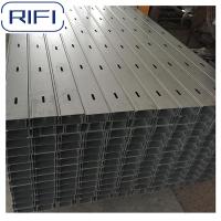 China Outdoor Steel 300mm Hot-dipped Galvanized Rustproof Slotted Cable Tray Coated With Complete Groove Type Specifications for sale
