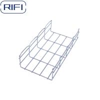 China Wire Mesh Electrical Cable Tray With Customized Load Capacity And Length 1000MM-6000MM for sale