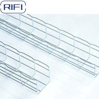 China Wire Mesh Electrical Cable Tray With Customized Load Capacity And Length 1000MM-6000MM for sale