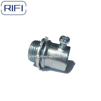 China EMT Electrical Conduit Pipe Steel Set Screw Connector With Or Without Insulated for sale