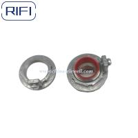 China Threaded IMC Conduit Pipe Silver Electrical Conduit Waterproof Grounding Hub for sale