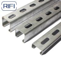 China 1 5 8 Strut Channel Solid Steel Galvanized Unistrut 20ft And Strut Channel Brackets for sale