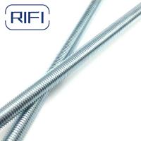 China Metric Steel All Thread Rod Zinc White Blue Plated ASTM A307 GRADE 2 DIN 975 Certified for sale