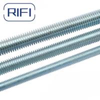 China Metric Steel All Thread Rod Zinc White Blue Plated ASTM A307 GRADE 2 DIN 975 Certified for sale