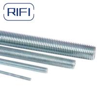 China Metric Steel All Thread Rod Zinc White Blue Plated ASTM A307 GRADE 2 DIN 975 Certified for sale
