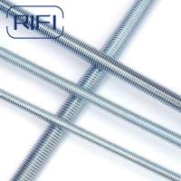 China Silver Zinc Plated Steel Fasteners For All Thread Bar Metric Threaded Hardware Rods for sale