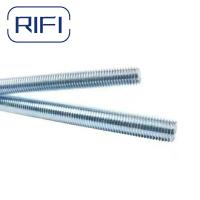China White Blue Zinc Plated Steel Threaded Rods In 1m 2m 3m Lengths - Hardware Fasteners for sale