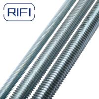 China White Blue Zinc Plated Steel Threaded Rods In 1m 2m 3m Lengths - Hardware Fasteners for sale