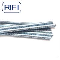 China OEM Steel Hardware Fasteners DIN975 / DIN976 M6 M8 M10 Carbon Steel Zinc Plated Galvanized Stud Threaded Rod for sale