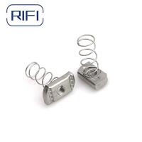 China Carbon Steel Solar Unistrut Accessories Support Strut Channel Spring Nut Channel Strut for sale