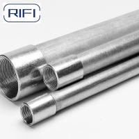 China UL Certified Zinc Plated Silver Threaded IMC Conduit Pipe For Electrical Conduit Systems for sale