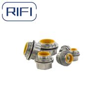 China RIFI-Zinc Liquid Tight Flexible Conduit Straight Connector Bond To Boxes And Enclosures for sale