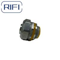 China RIFI-Zinc Liquid Tight Flexible Conduit Straight Connector Bond To Boxes And Enclosures for sale