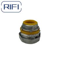 China RIFI-Zinc Liquid Tight Flexible Conduit Straight Connector Bond To Boxes And Enclosures for sale