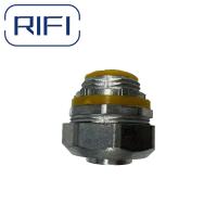 China RIFI-Zinc Liquid Tight Flexible Conduit Straight Connector Bond To Boxes And Enclosures for sale
